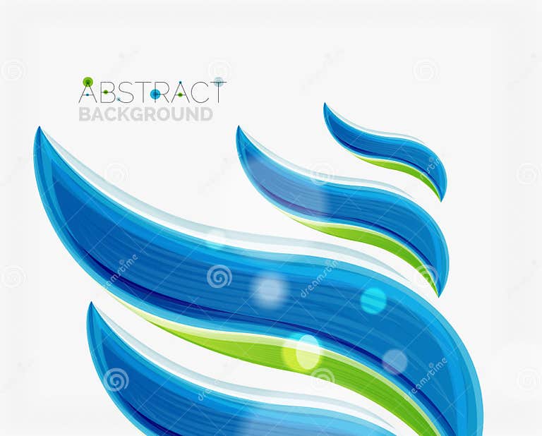 Abstract Realistic Solid Wave Background Stock Vector - Illustration of ...