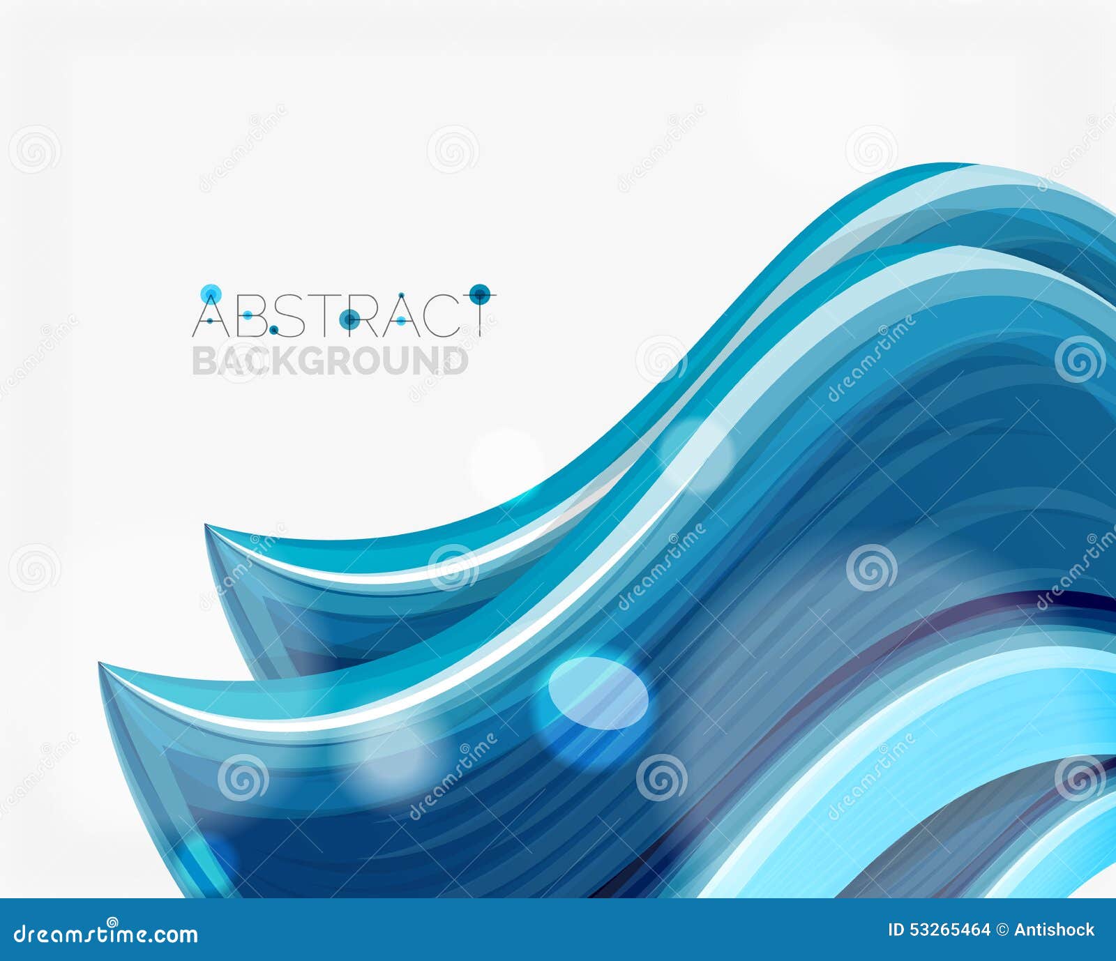 Abstract Realistic Solid Wave Background Stock Vector - Illustration of ...