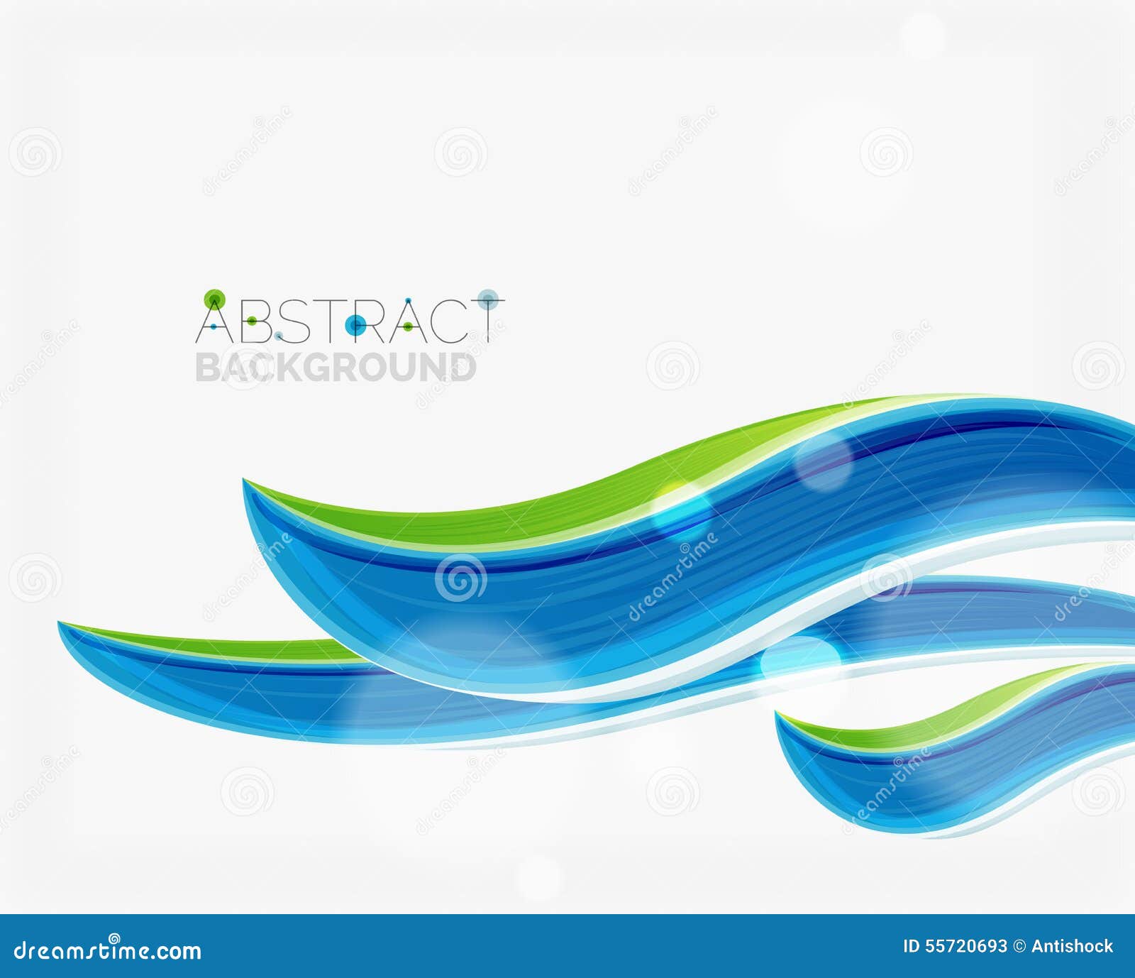 Abstract Realistic Solid Wave Background Stock Vector - Illustration of ...