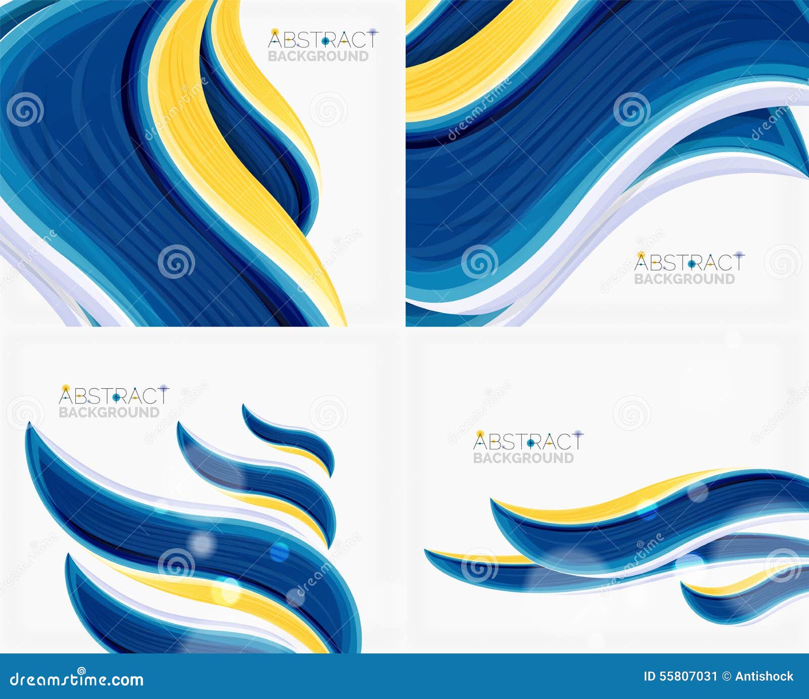 Abstract Realistic Solid Wave Background Stock Vector - Illustration of ...