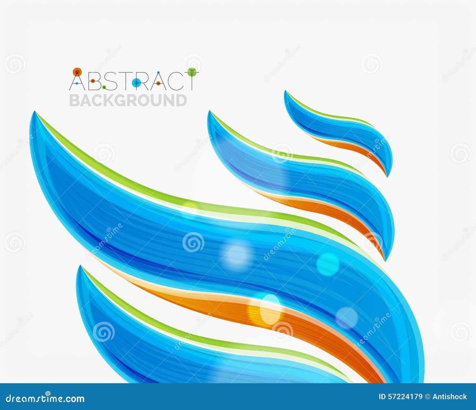 Abstract Realistic Solid Wave Background Stock Vector - Illustration of ...