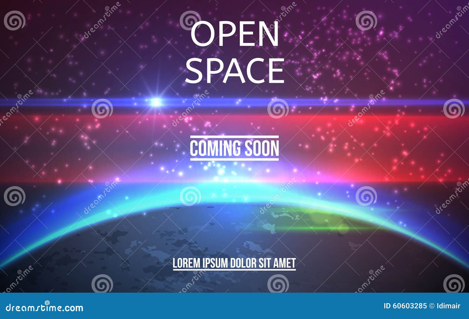 Abstract Realistic Space Background. Vector Stock Vector - Illustration ...