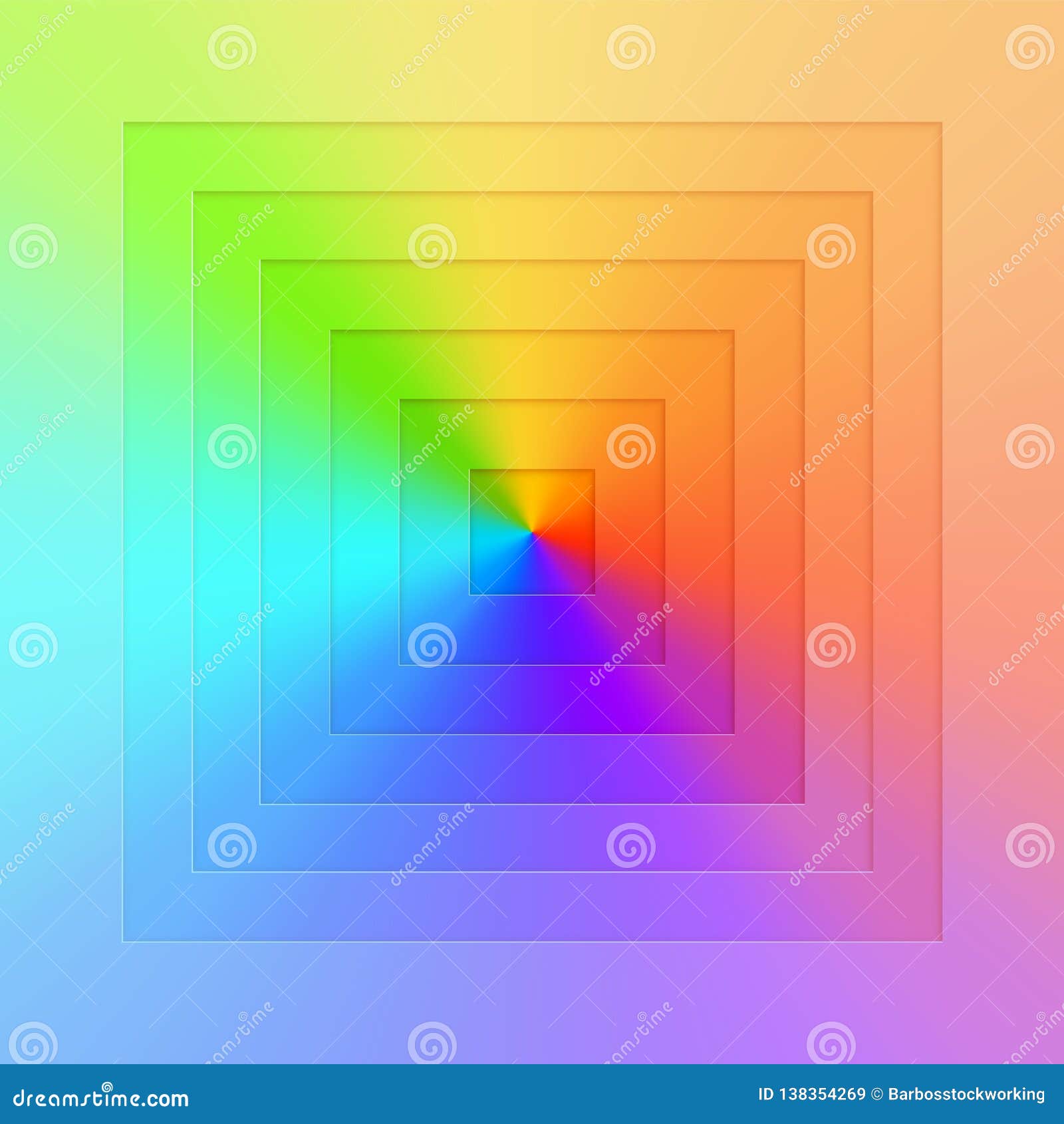 Abstract Realistic Vector, Square Gradient Rainbow Background Stock ...
