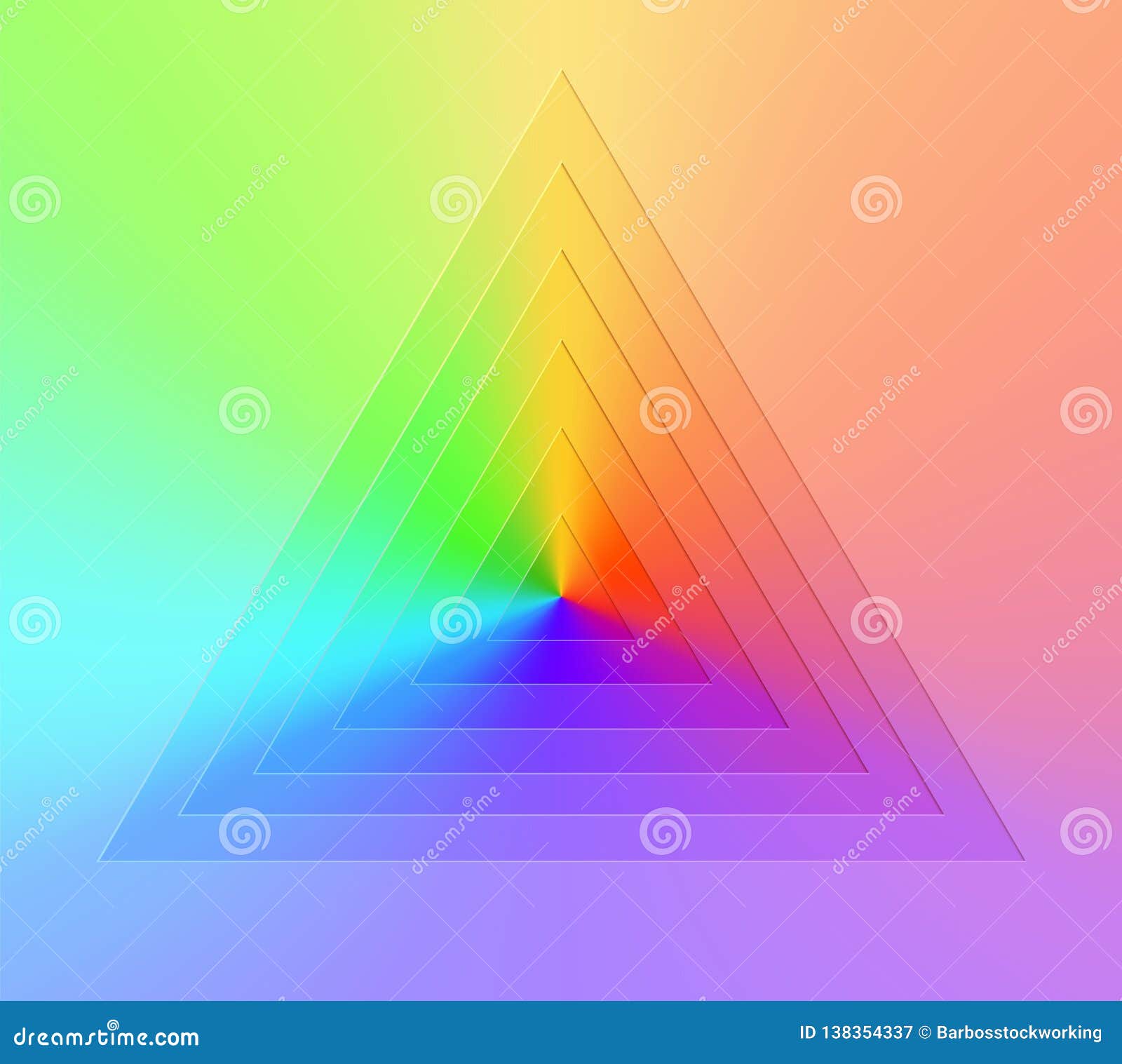 Triangular Map In Gradient Vector Illustration | CartoonDealer.com ...