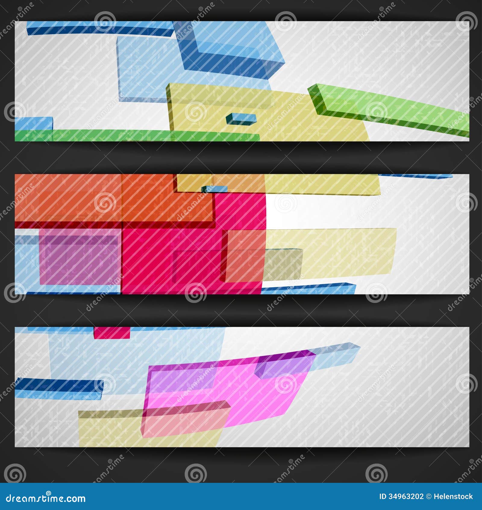 Abstract Rectangle Banner. stock vector. Illustration of graphic - 34963202