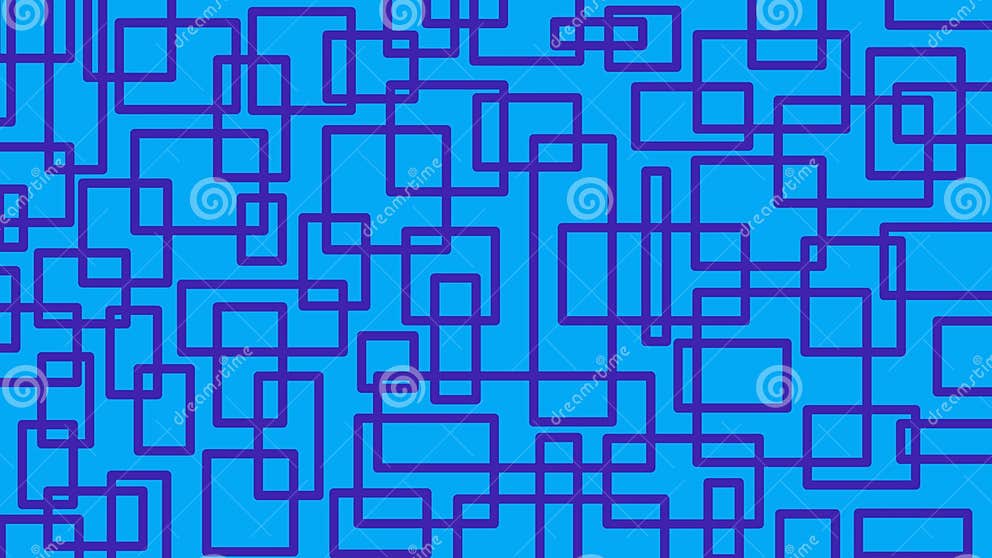 Abstract Rectangle Blue Square Geometric Pattern Background Stock ...