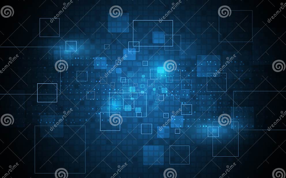 Abstract Rectangle Digital Texture Dynamic Design Background Stock Vector - Illustration of ...