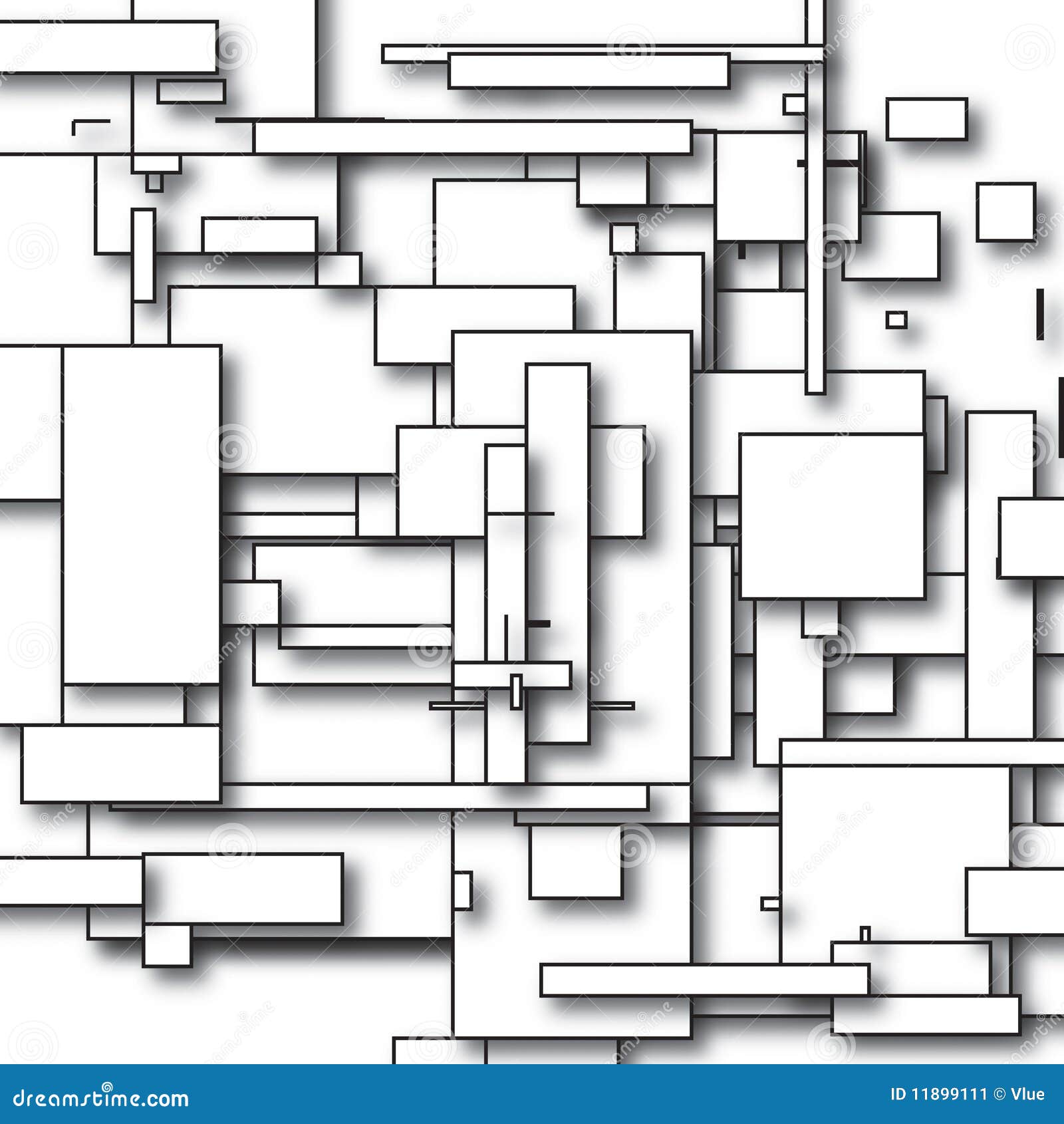 Abstract rectangles stock illustration. Illustration of black - 11899111