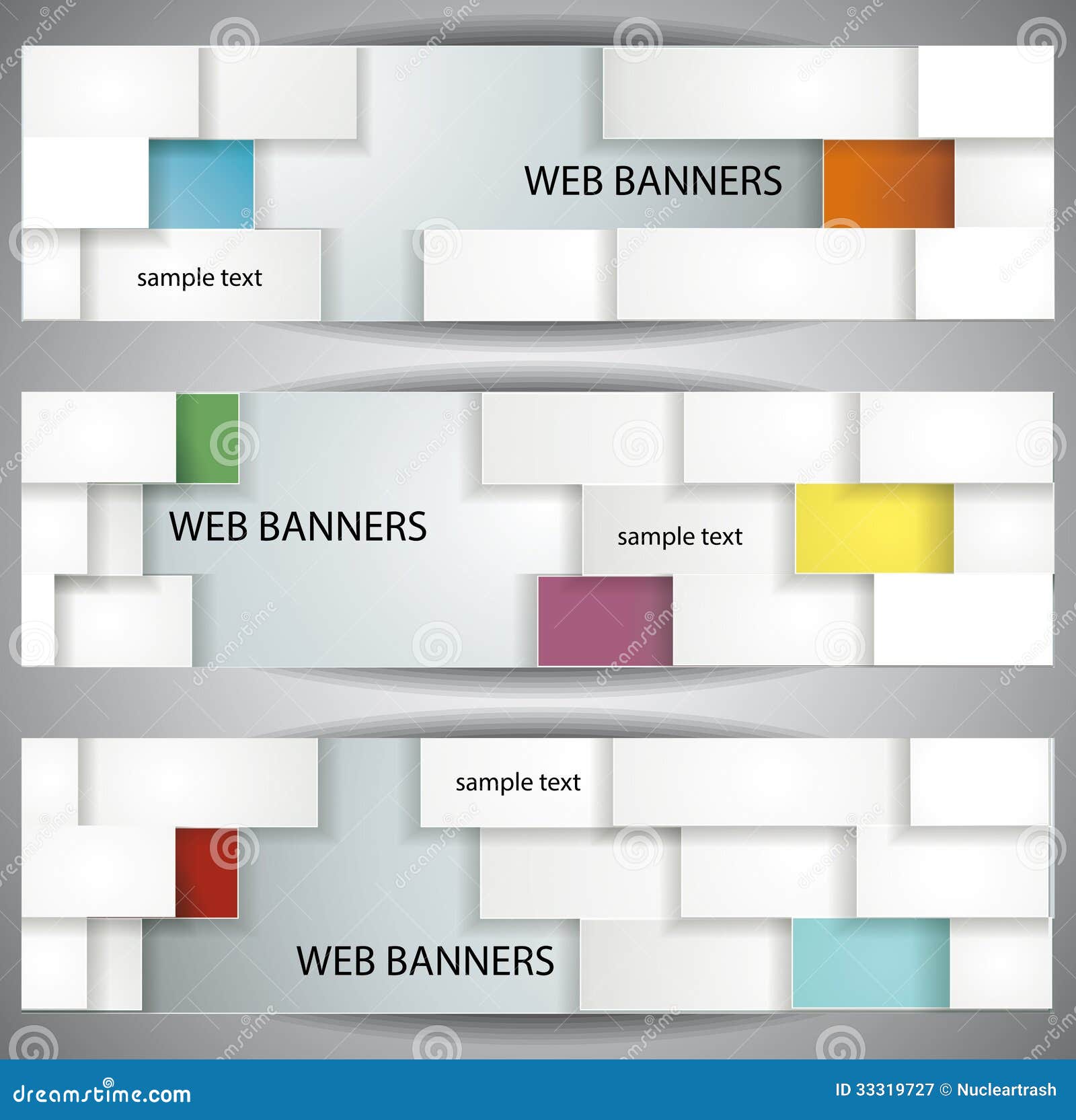 Abstract Rectangles Banners Stock Vector - Illustration of backgrounds ...