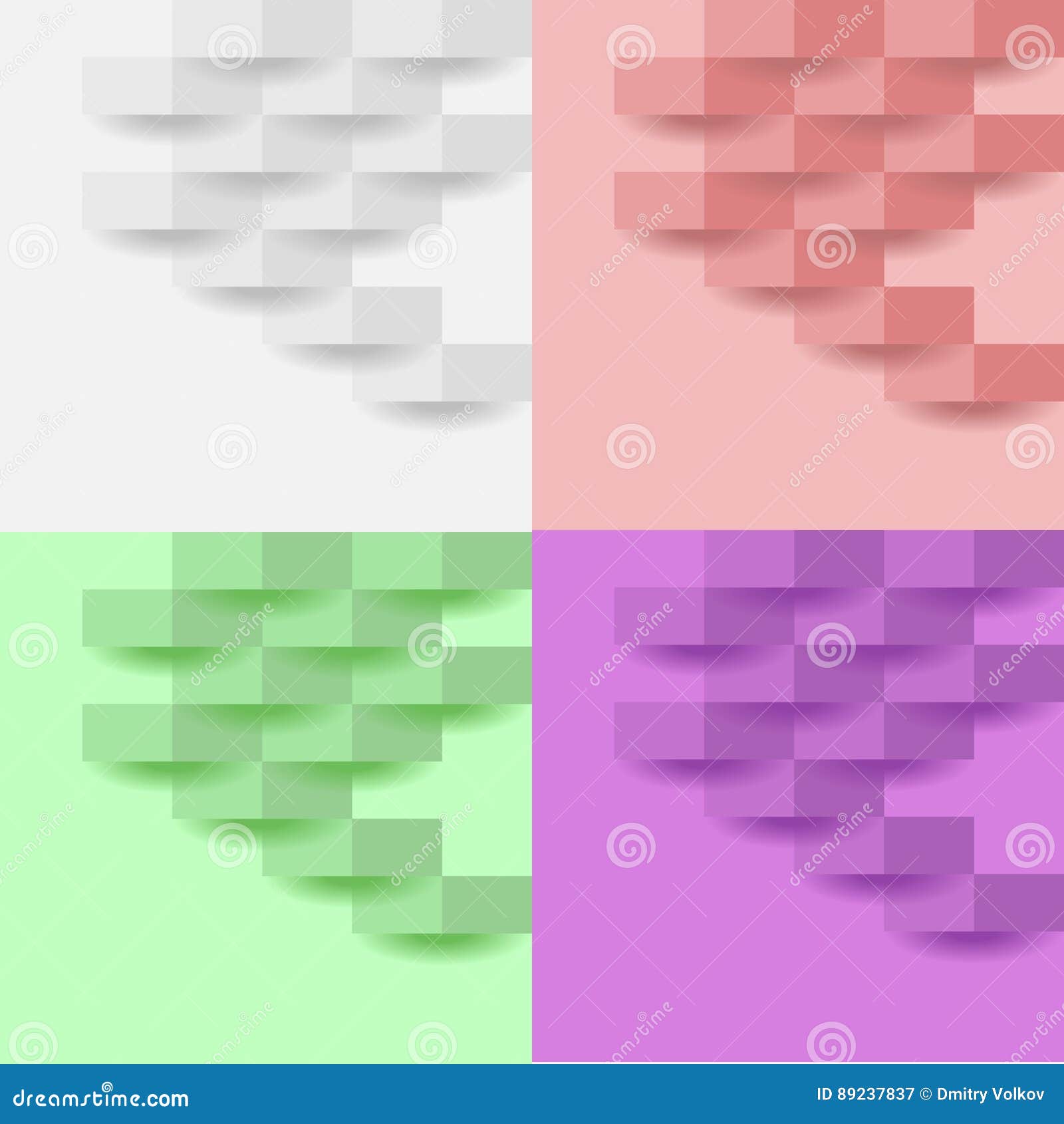 Abstract Rectangles with Shadow Stock Illustration - Illustration of ...