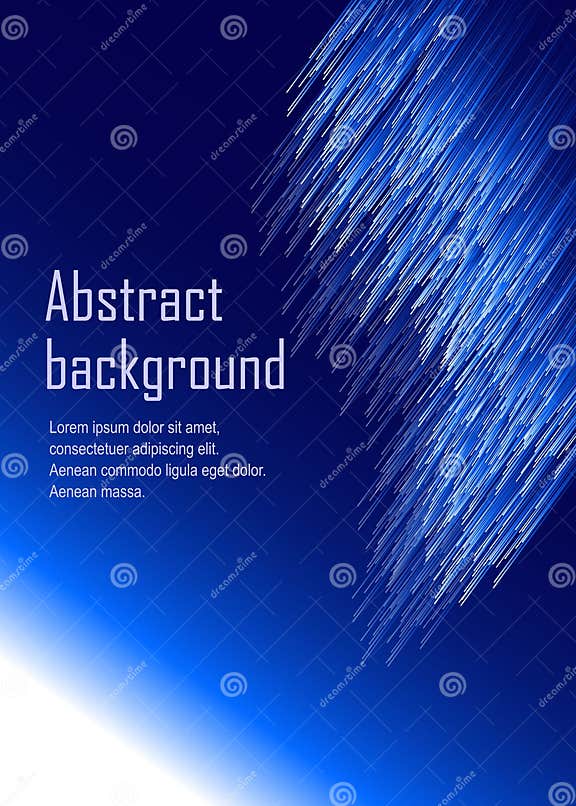 Abstract Rectangular Background with Line Design on Blue Background ...