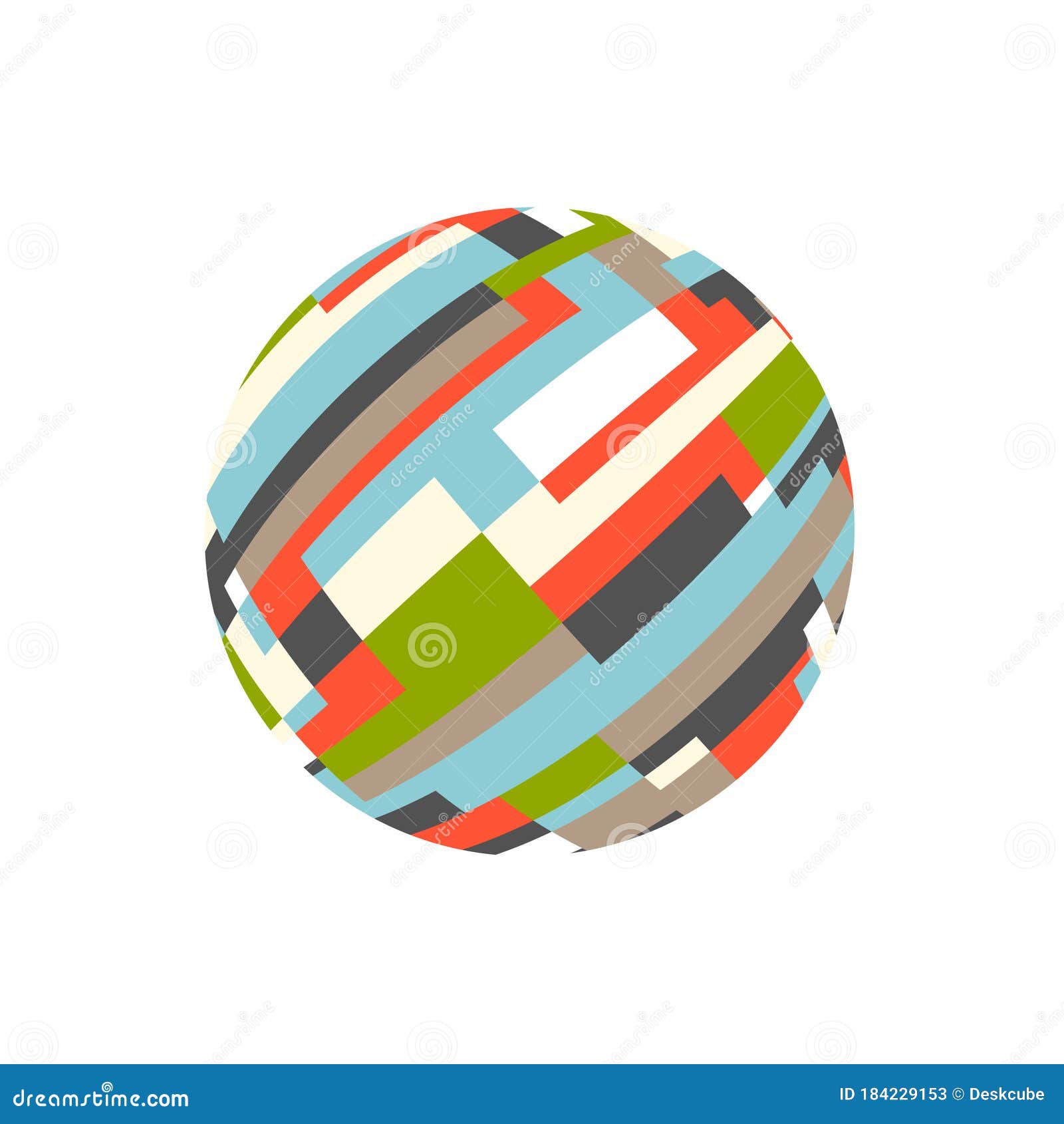 Abstract Rectangular Sphere. Logo Vector Stock Vector - Illustration of ...