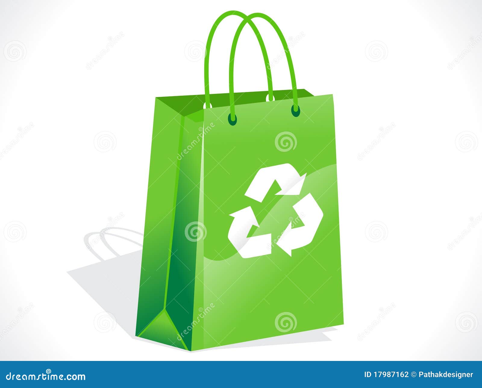 Abstract recycle bag stock vector. Illustration of sign - 17987162