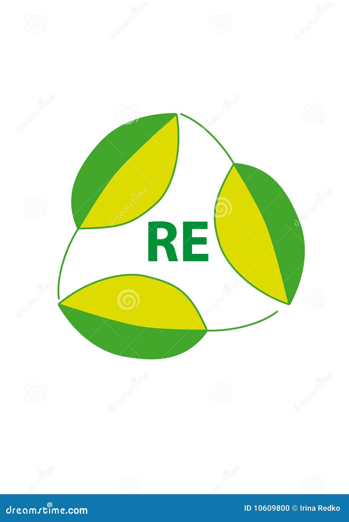 Abstract recycle icon stock illustration. Illustration of artistic ...
