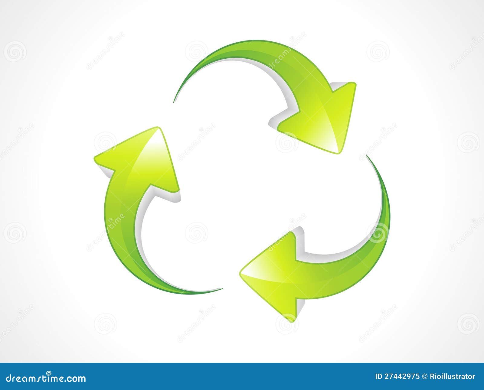 Abstract recycle icon stock vector. Illustration of motion - 27442975