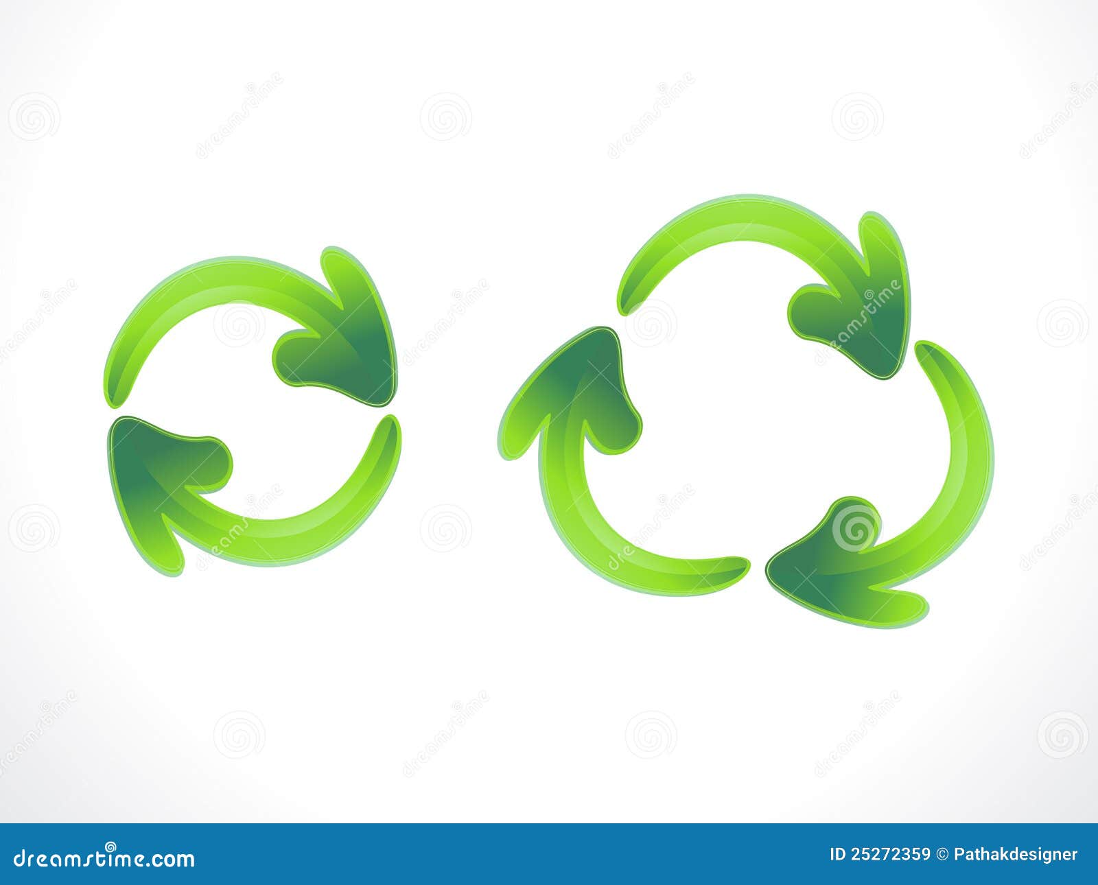Abstract Recycle and Refresh Icon Stock Vector - Illustration of ...