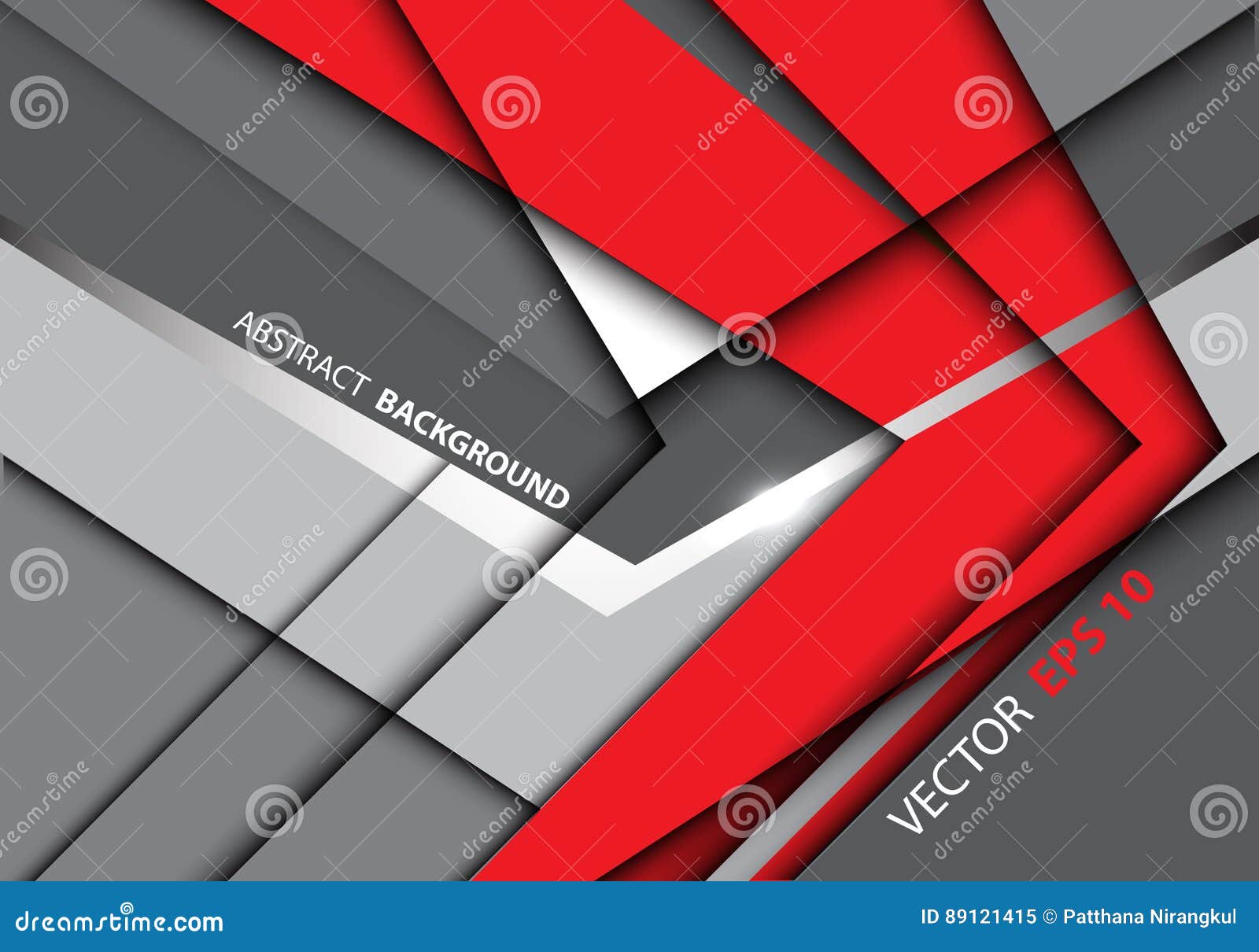 Abstract Red Arrow Gray Design Technology Modern Background Vector ...