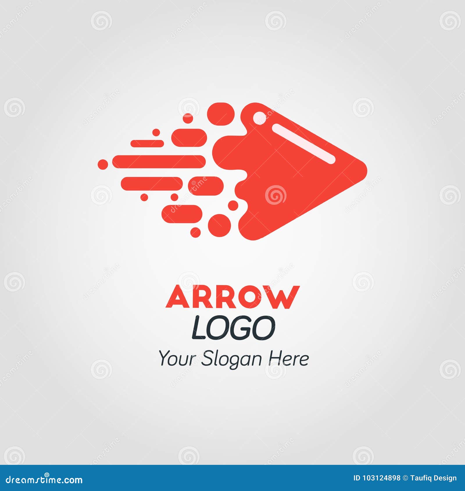 Abstract Red Arrow Logo Template Stock Vector - Illustration of ...