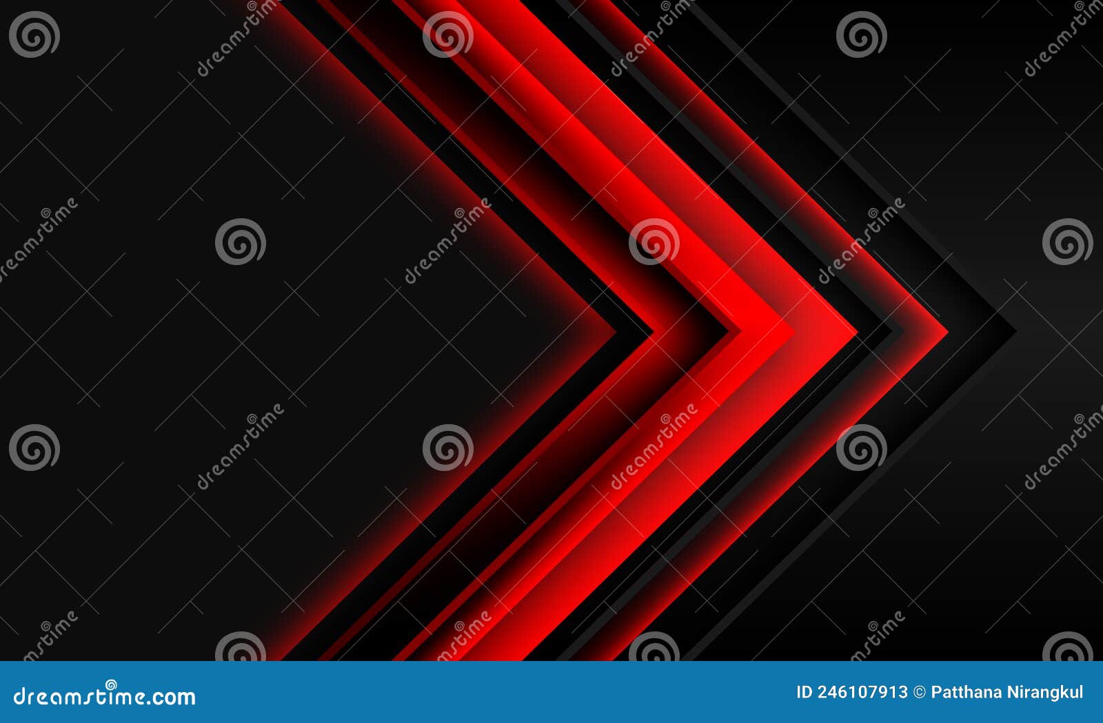 Abstract Red Arrow Shadow Direction on Black Metallic with Grey Blank ... Abstract Red Arrow Shadow Direction on Black Metallic with Grey Blank ...
