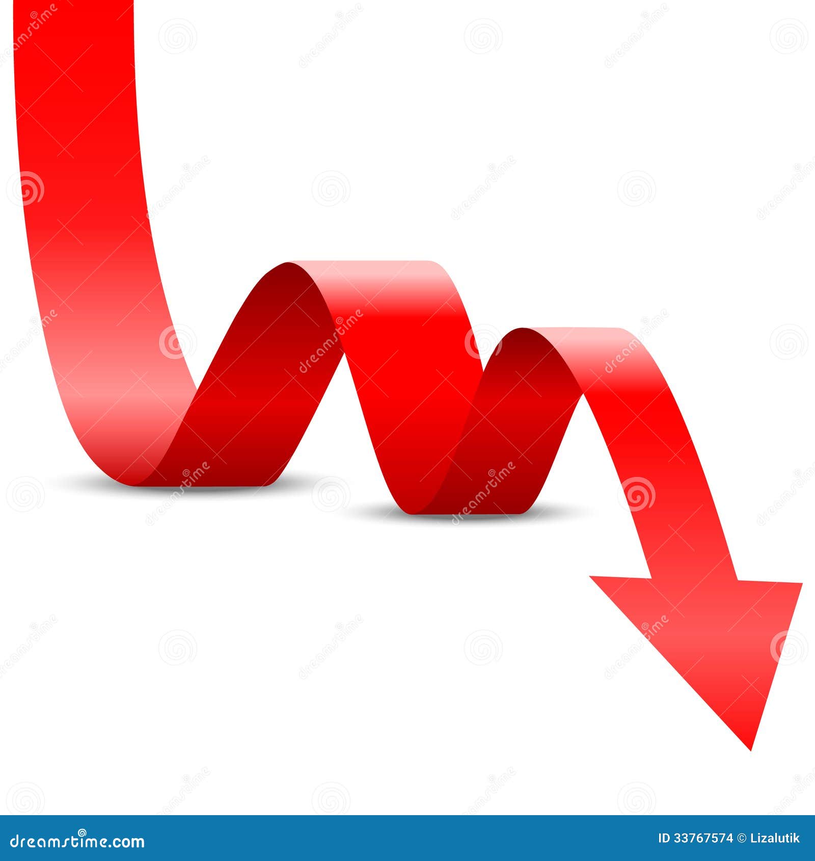 Abstract Red Arrow Up stock vector. Illustration of color - 33767574