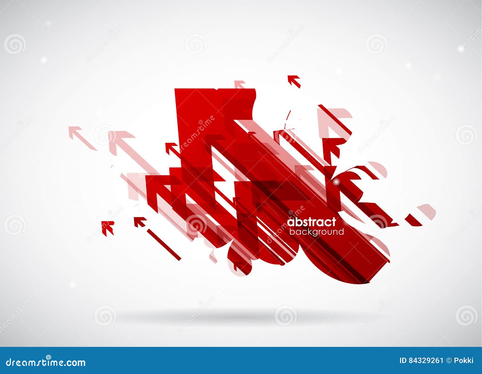 Abstract Red Arrows Background Wallpaper. Stock Vector - Illustration ...