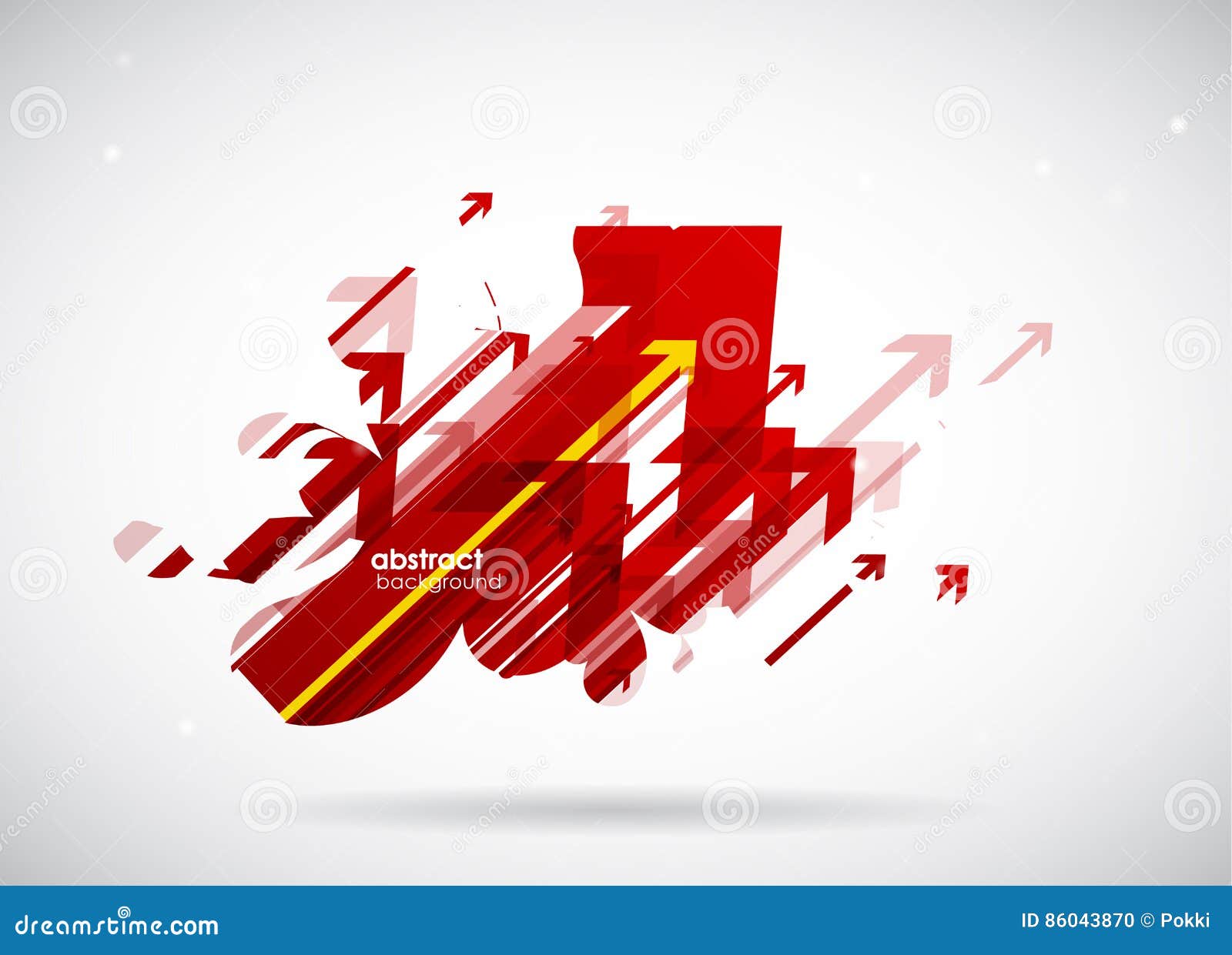 Abstract Red Arrows Background Wallpaper. Vector Illustration ...