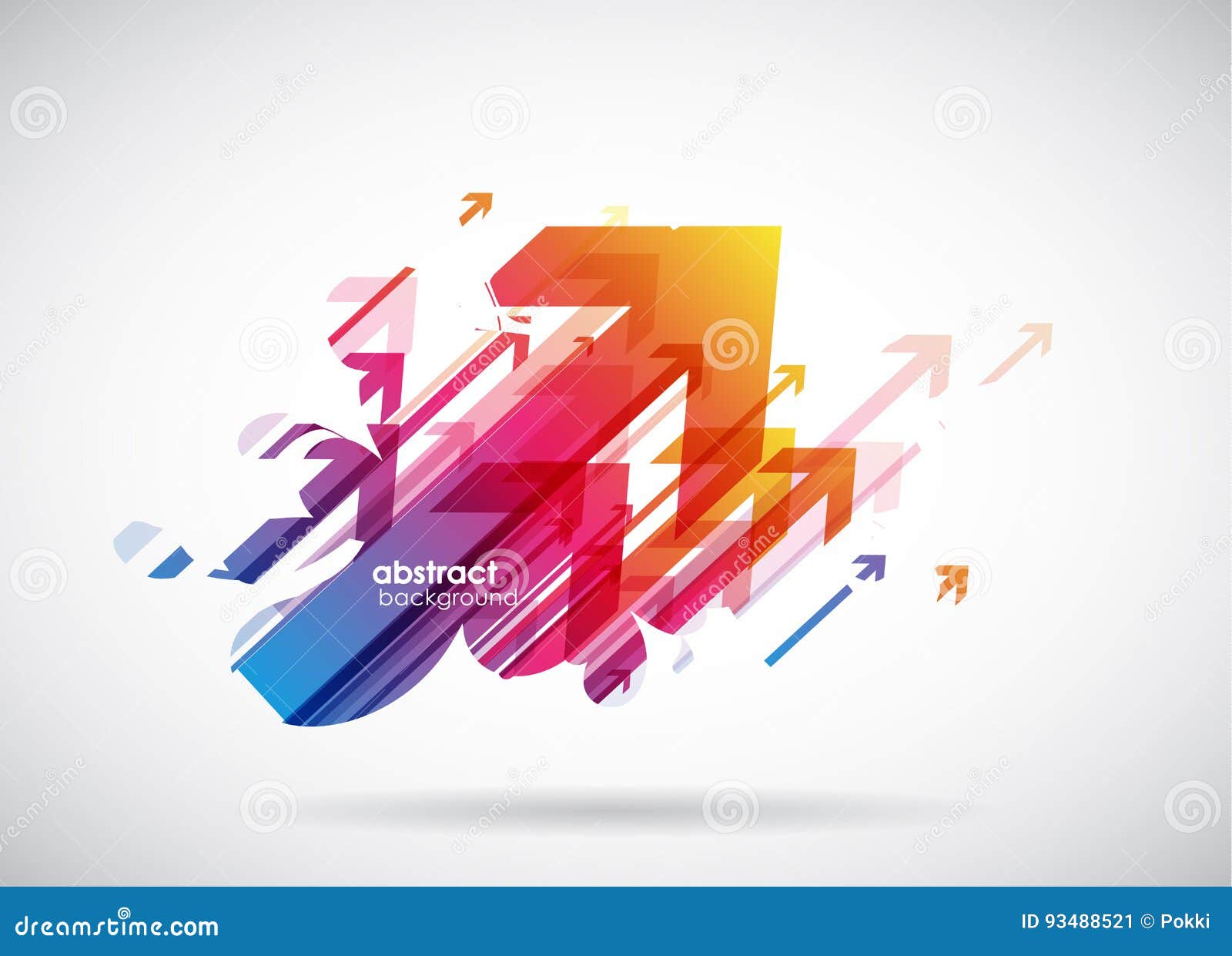 Abstract Red Arrows Background Wallpaper. Stock Vector - Illustration ...