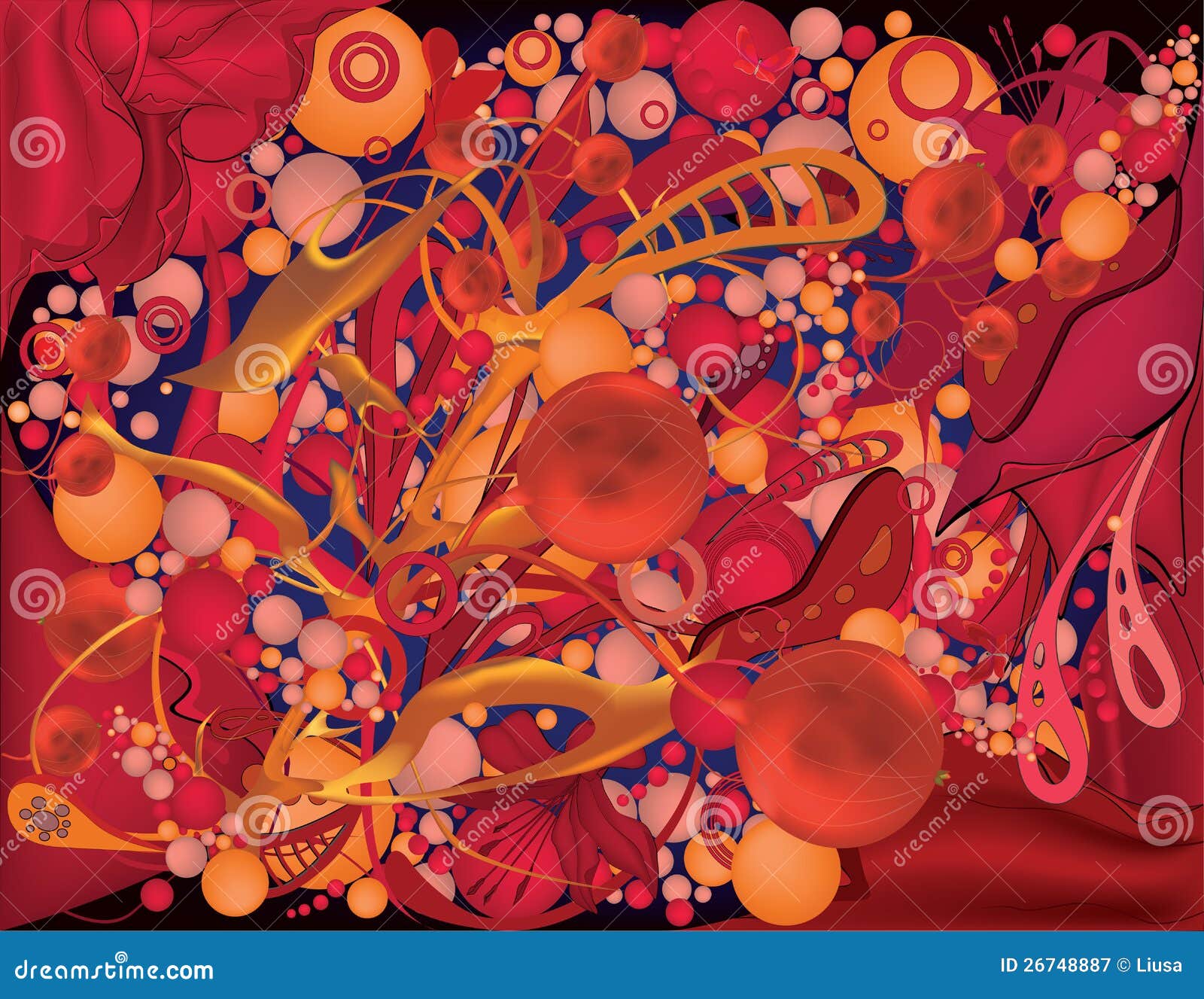 Abstract red background stock vector. Illustration of creative - 26748887