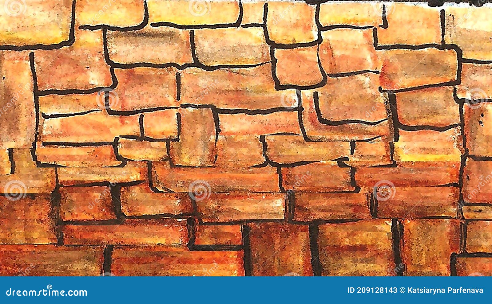 Abstract Red Background With Bricks Royalty-Free Stock Photo ...