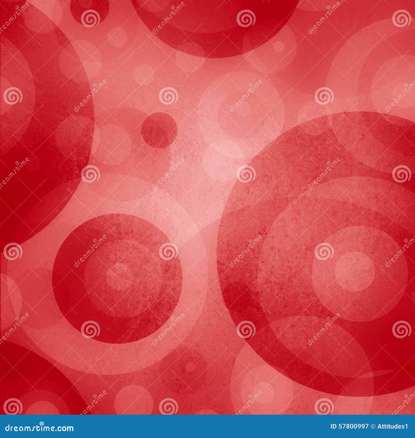 Abstract Red Background with Circle Shapes in Fun Pattern Stock ...