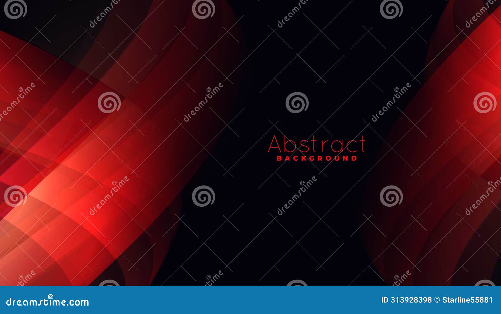 Abstract Red Background with Curvy Line Shapes Stock Vector ...