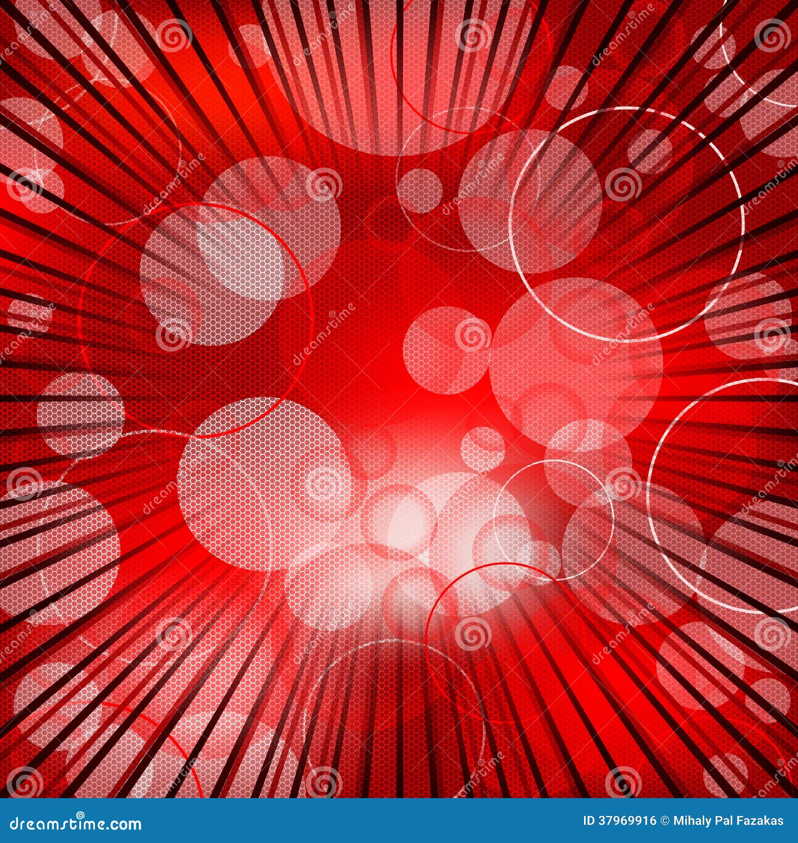 Abstract Red Background Design with Bursting Rays Stock Vector ...