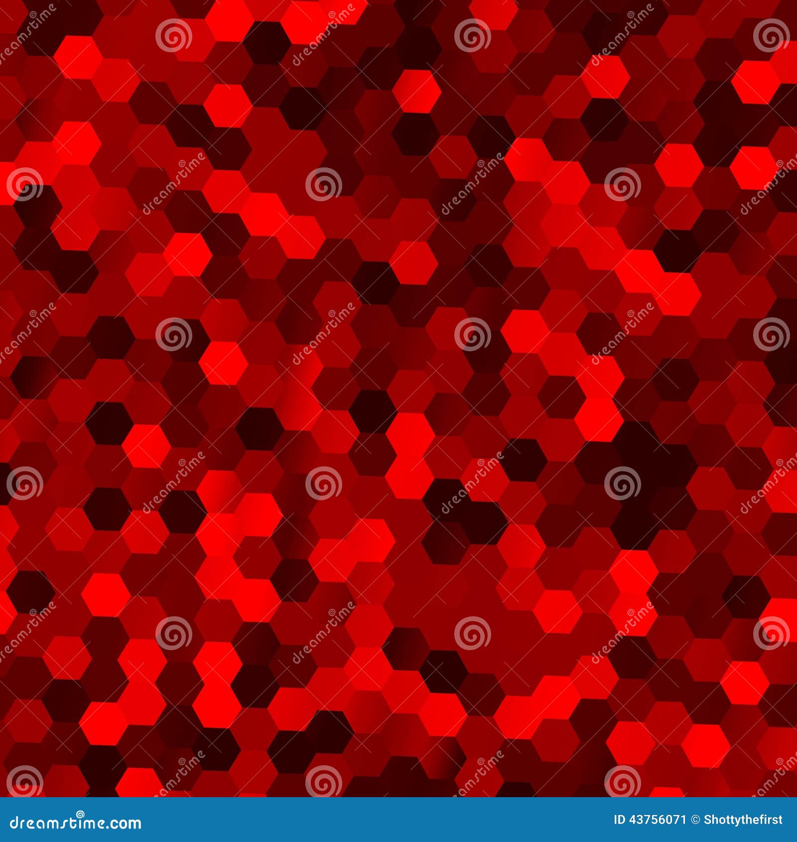 Abstract Red Background Design - Hexagons Pattern Royalty-Free Stock ...