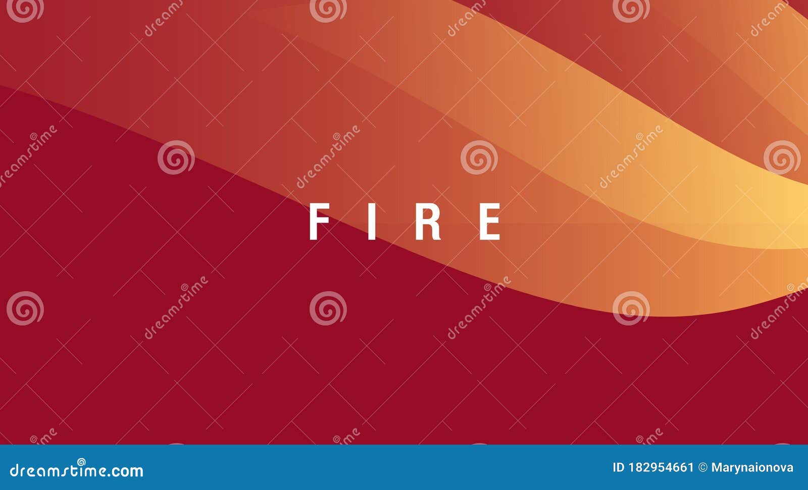 Abstract Red Background with Gradient Flat Waves Forming Fire Flames ...