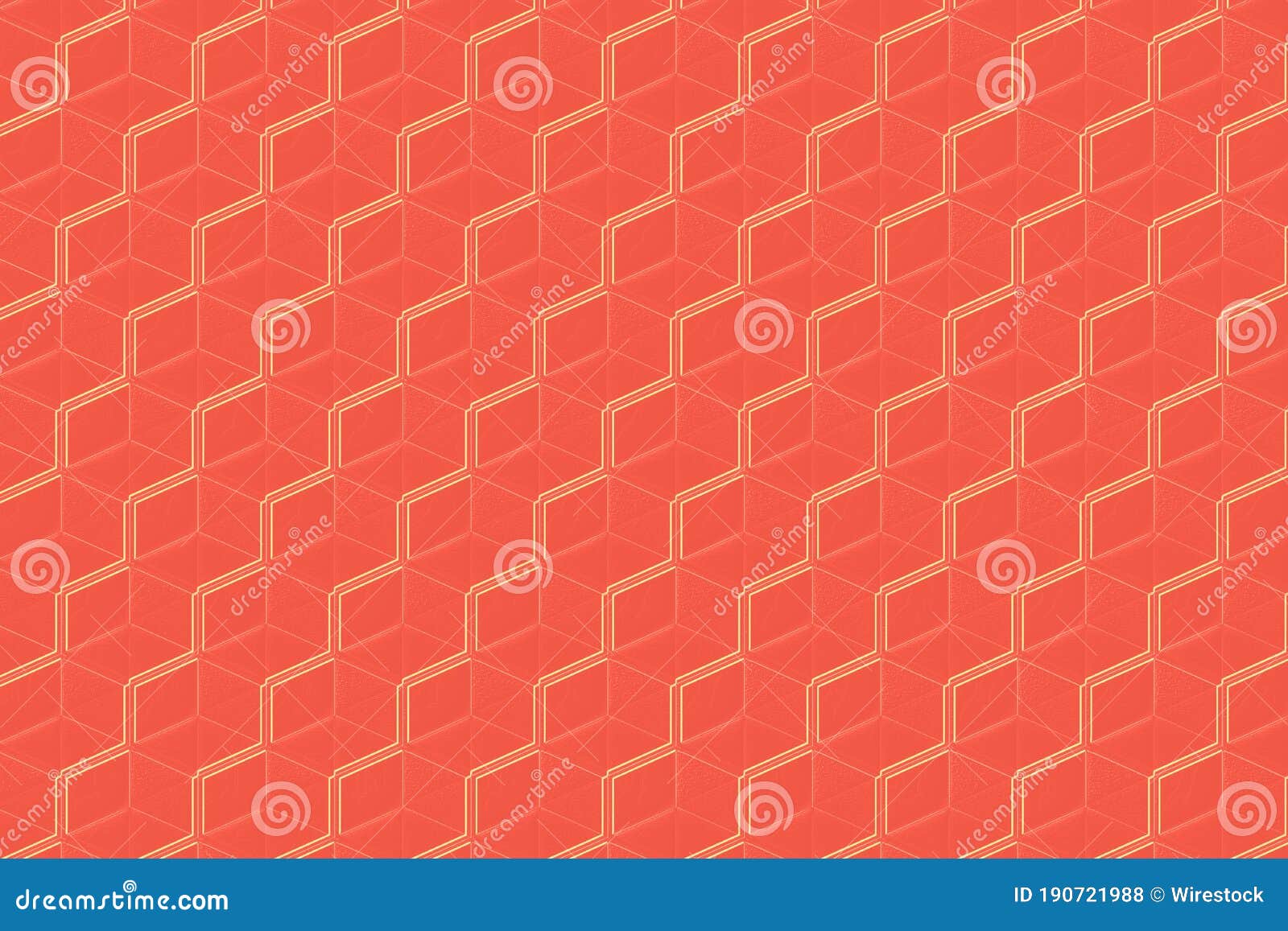 Abstract Red Background with Hexagonal Patterns Stock Illustration ...