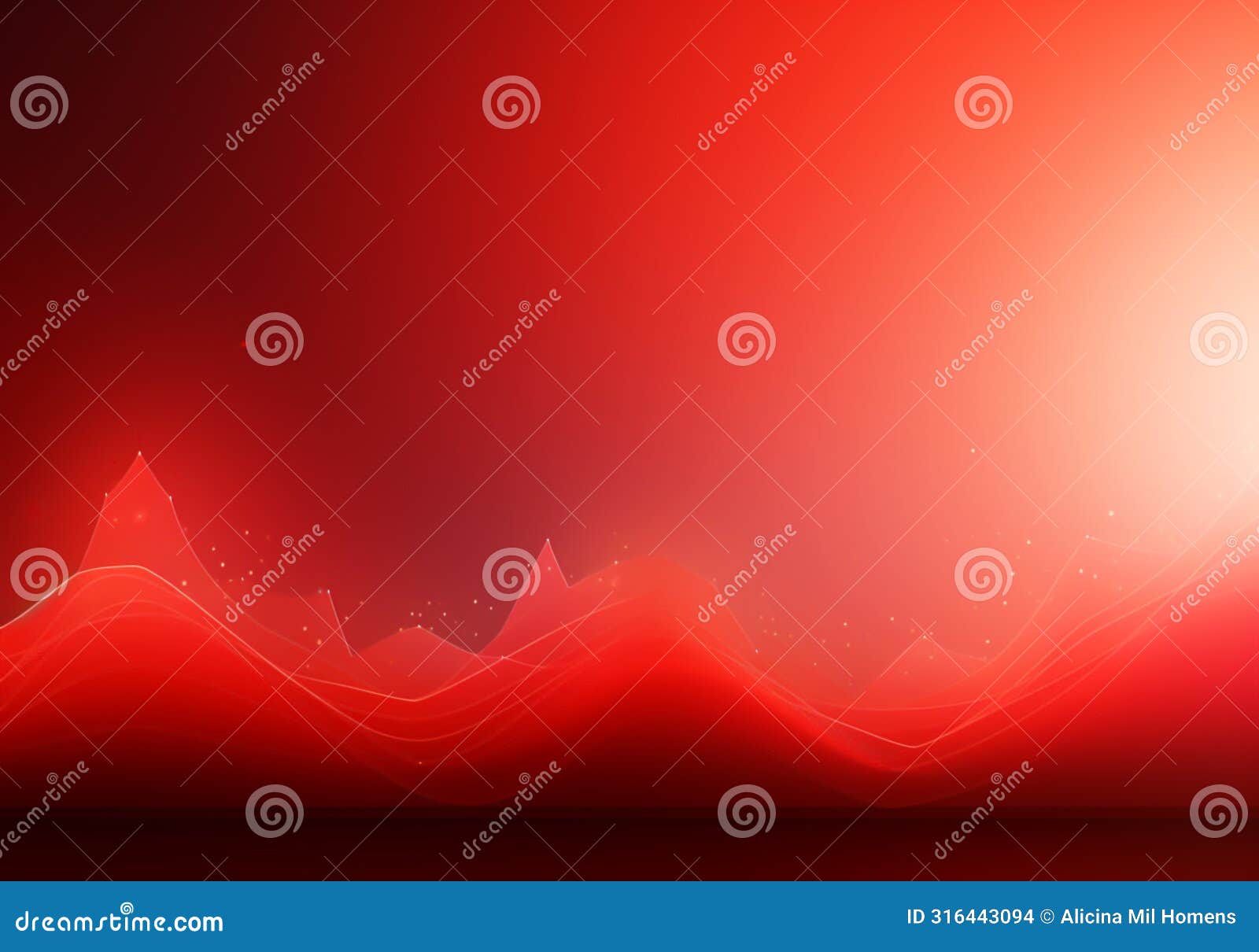 Abstract Red Background with Lines and Graph Stock Illustration ...