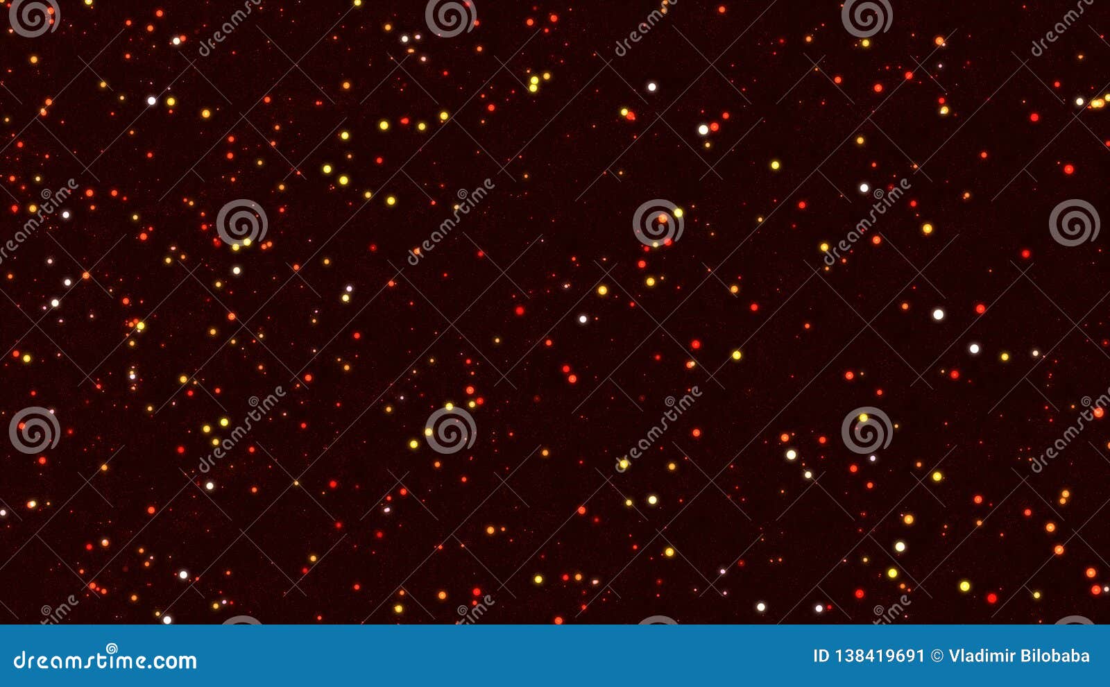 Abstract Red Background with Many Particles Stock Illustration ...