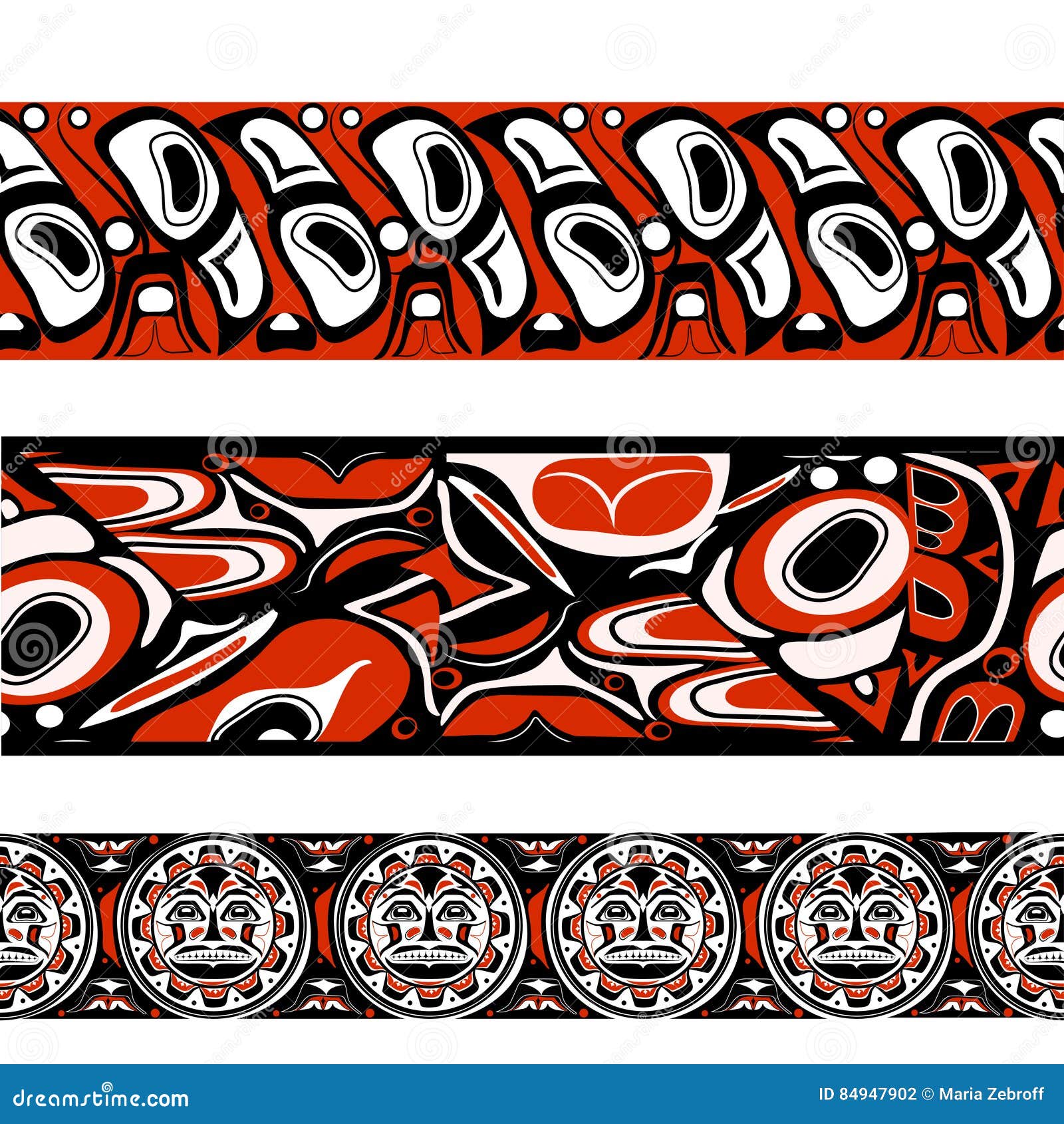 Abstract Red Background Native North American Stock Vector ...