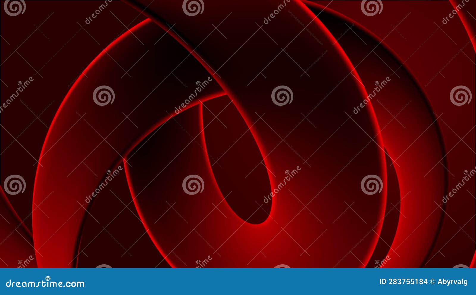 Abstract Red Background Rotating Curves Seamless Loop 3d Render Stock ...