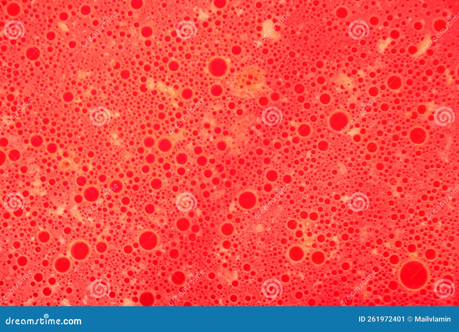 Abstract Red Background with Round Spots of Various Shapes Stock Image ...