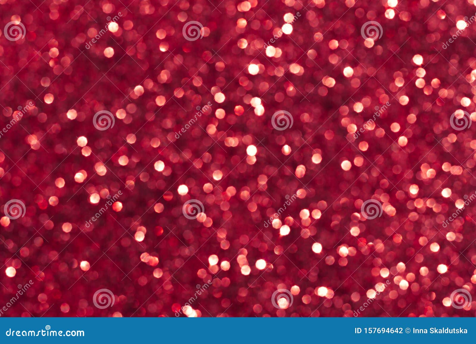 Abstract Red Background. Shiny Glitter Bokeh in Red Colors Stock Photo ...