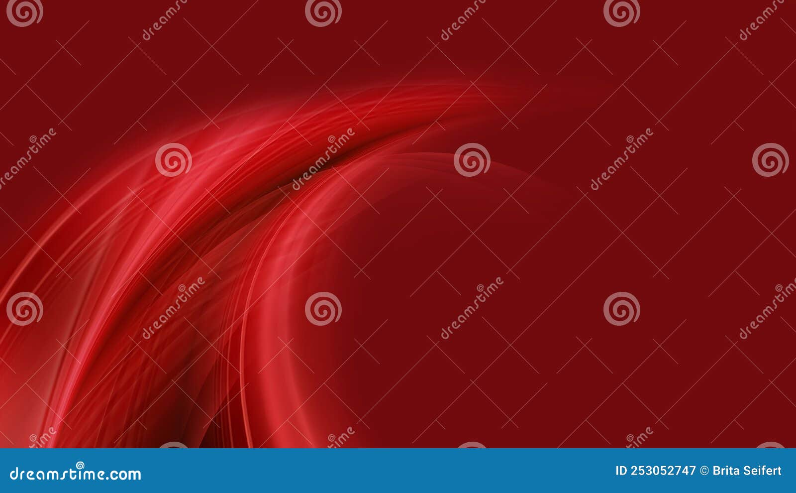 Abstract Red Background with Smooth Shining Lines Stock Illustration ...