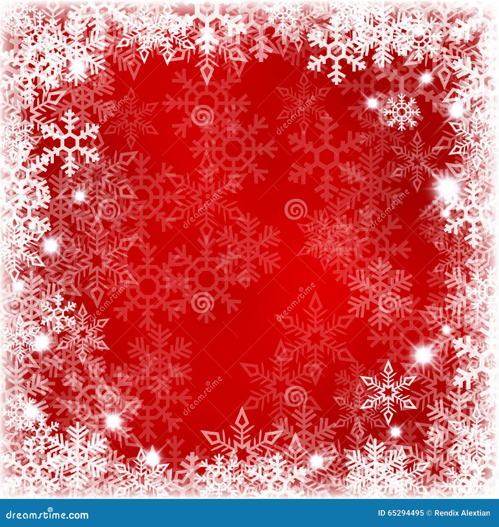 Abstract Red Background with Snowflakes Stock Vector - Illustration of ...