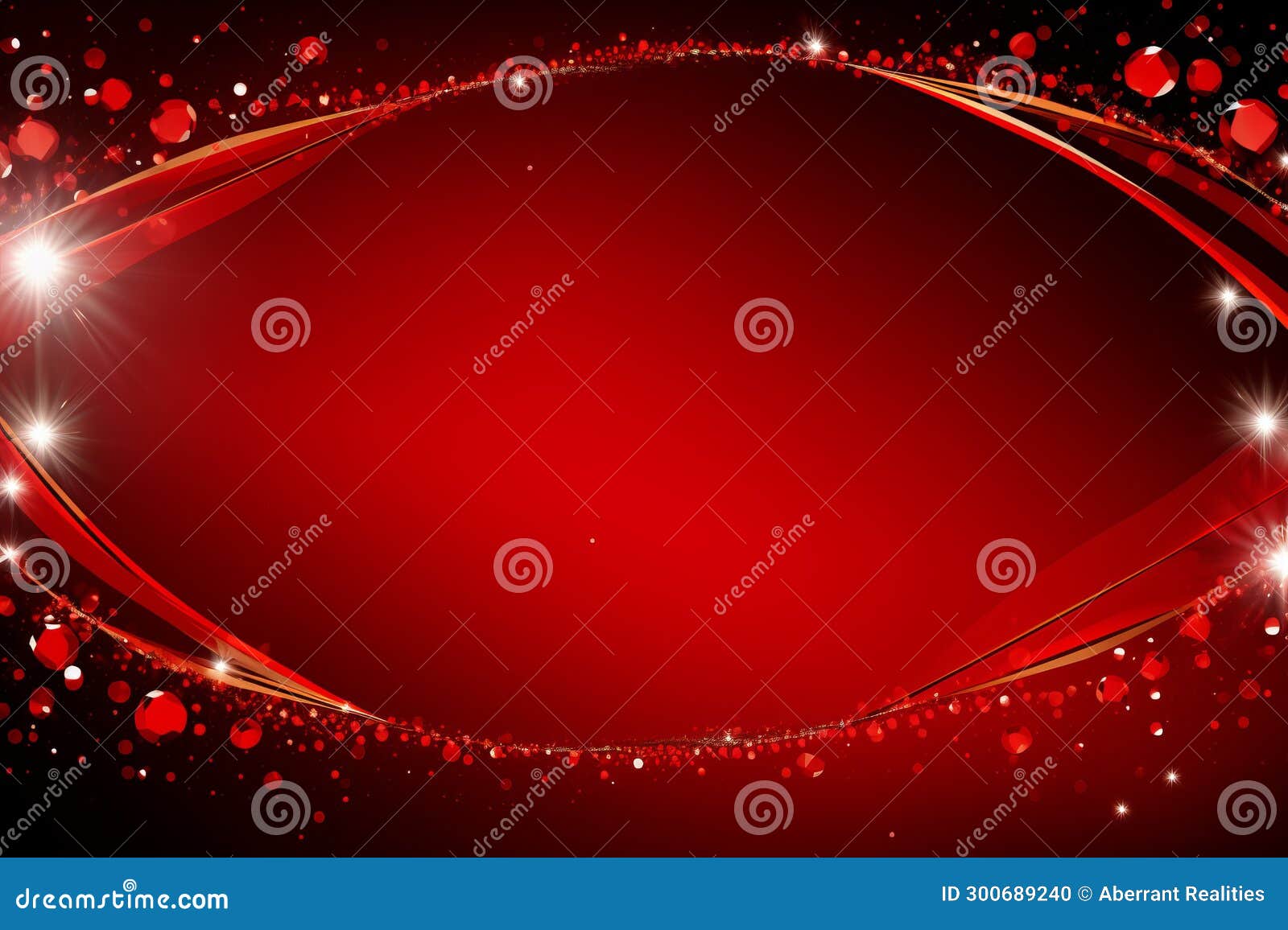 Abstract Red Background with Stars and Sparkles Stock Illustration ...
