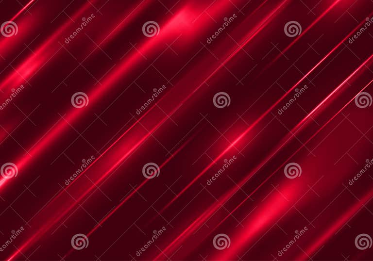 Abstract Red Background. Vector Ruby Texture with Shiny Stripes Stock ...