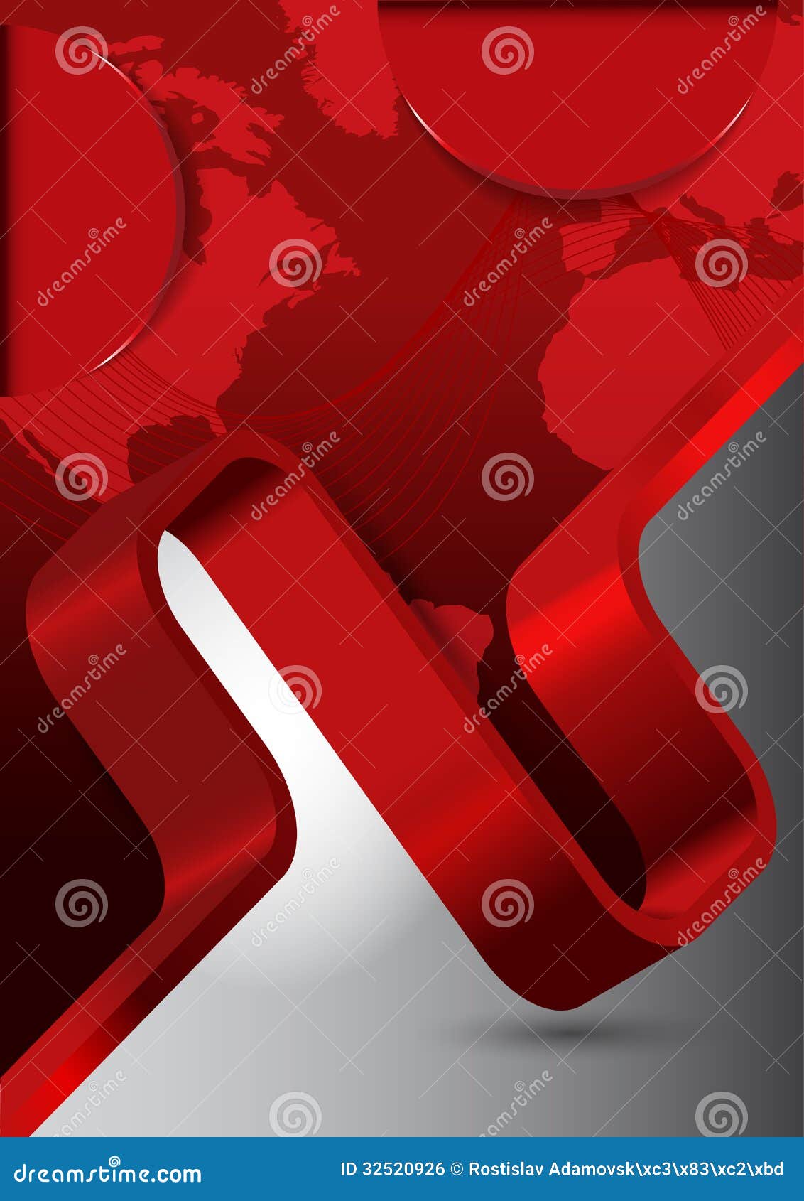 Abstract Map Of Continents. Globalization And Geopolitics In High-tech ...