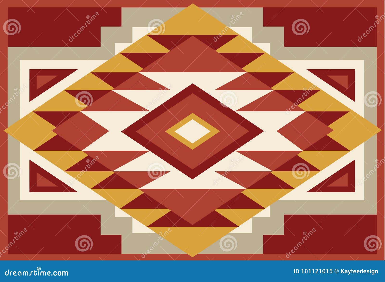 Abstract Red and Beige Southwest Native Background 2 Stock Vector ...