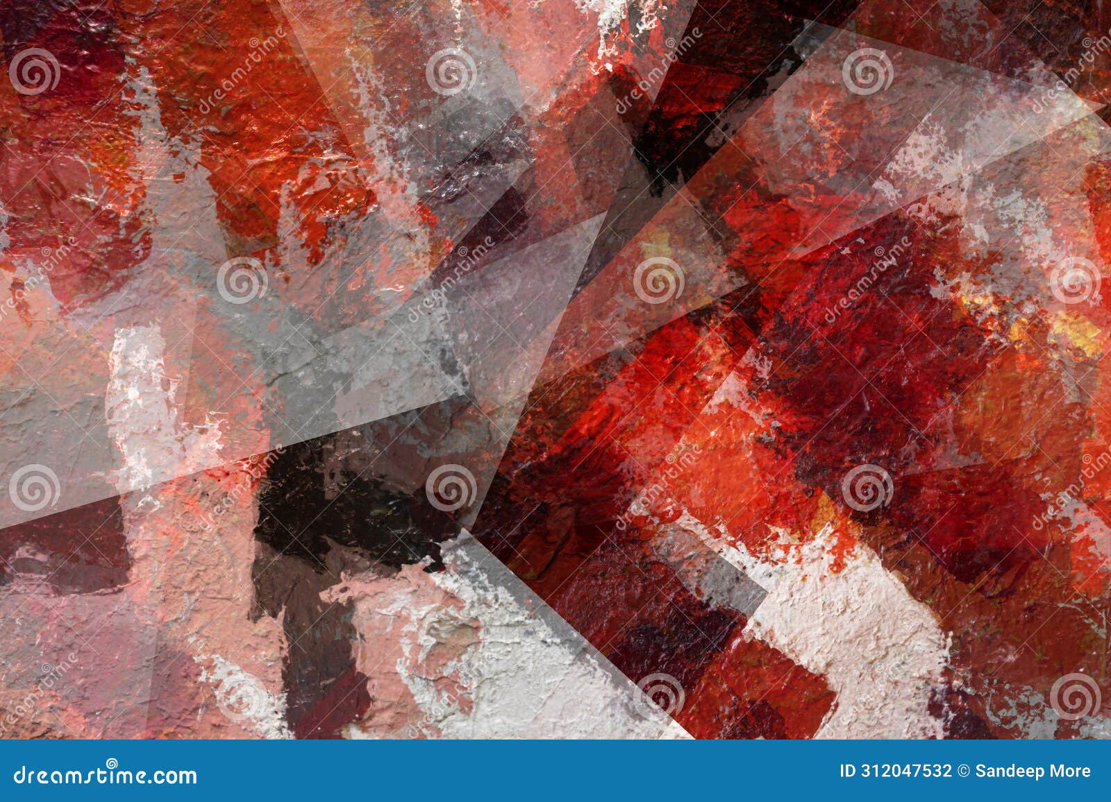 Abstract Red and Black Background with Textured Transparent Squares in ...