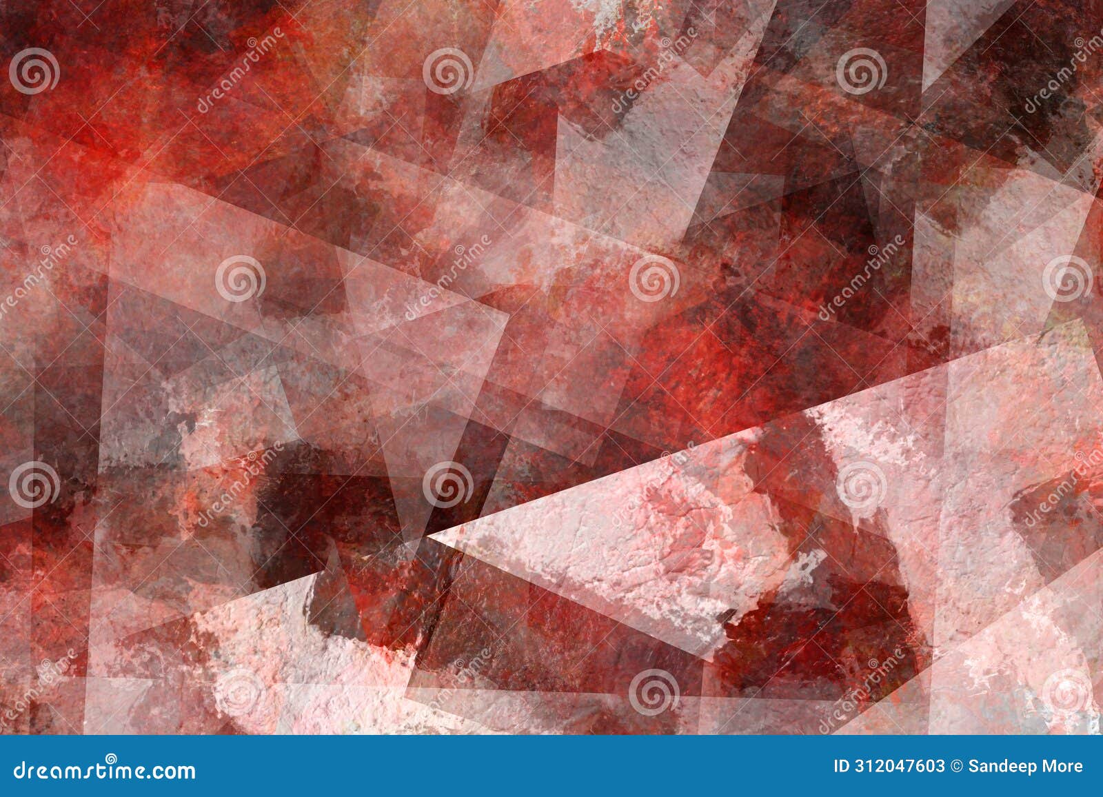 Abstract Red and Black Background with Textured Transparent Squares in ...