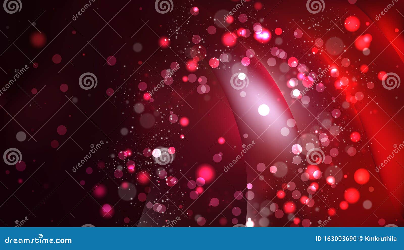 Abstract Red And Black Bokeh Defocused Lights Background Stock Vector